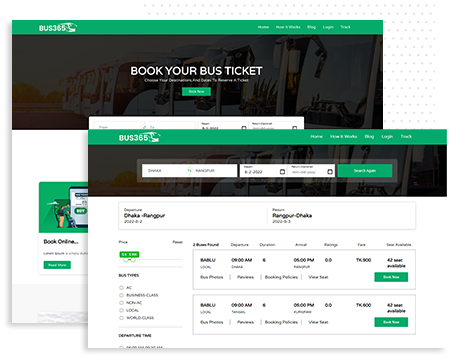 Bus365| Bus Reservation System | Bus Ticket Reservation System