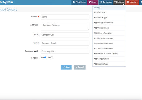 Vehicle Management System Software (VMS)